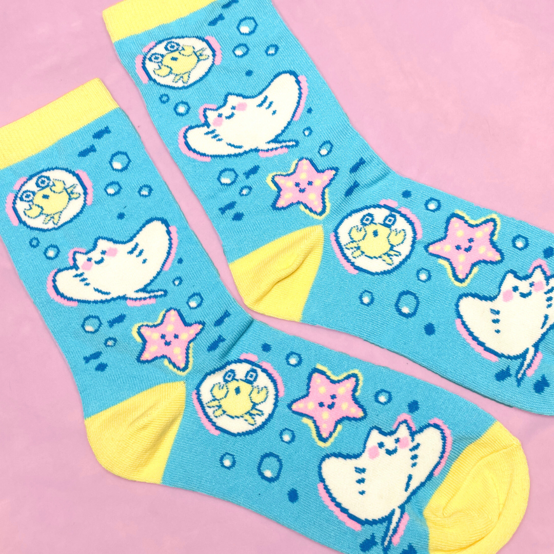 Ocean Pals Crew Cut Socks – Easybriizy Draws